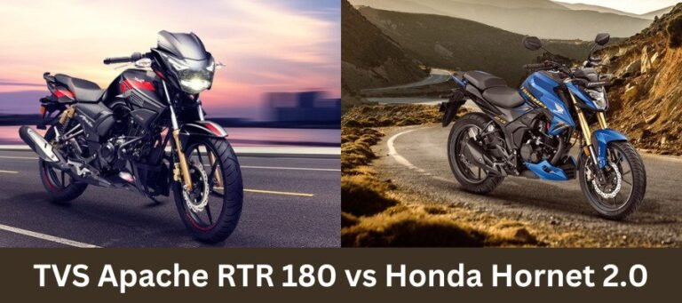 2022 TVS Apache RTR 180 vs Honda Hornet 2.0 Comparison